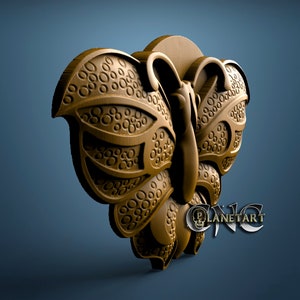 Butterfly, 3D STL Model, CNC Router Engraver, Artcam, Aspire, CNC Files ...