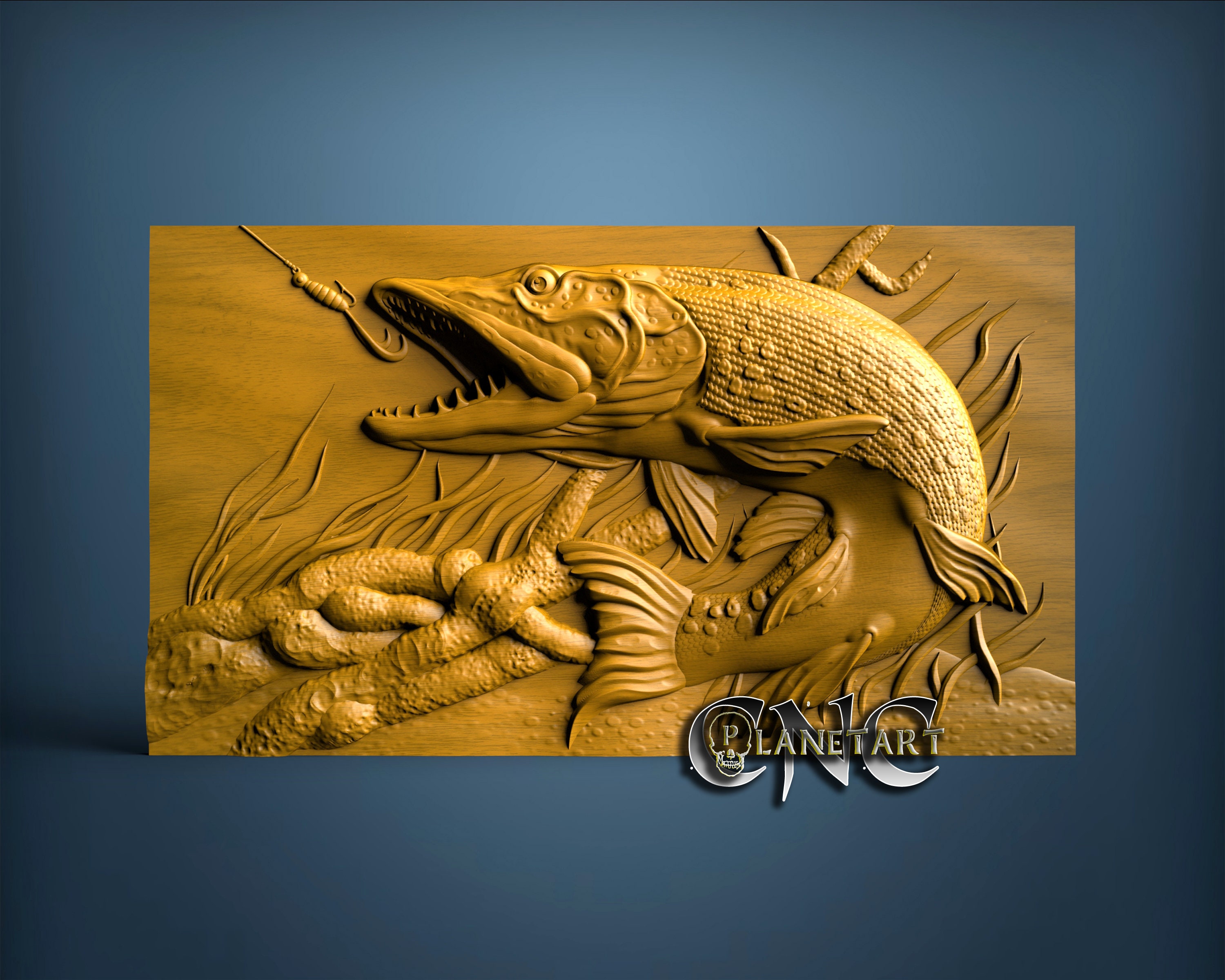 Fish 3D STL Model CNC Router Engraver Artcam Aspire CNC | Etsy UK