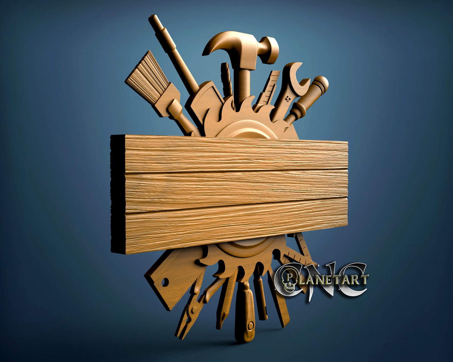 Workshop Shield With Tools 3D STL Model CNC Router Engraver - Etsy