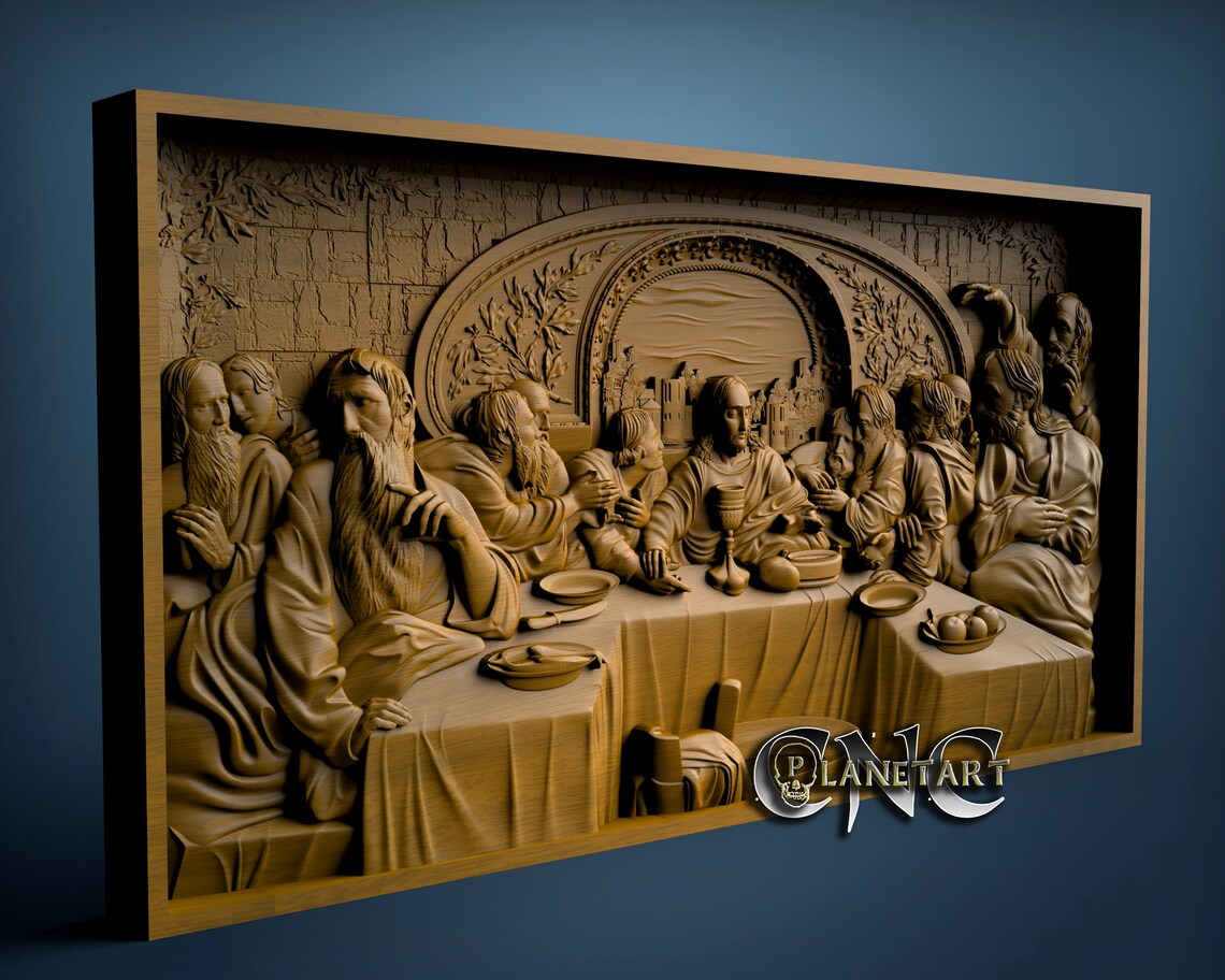The Last Supper 3D STL Model CNC Router Engraver Artcam - Etsy Canada