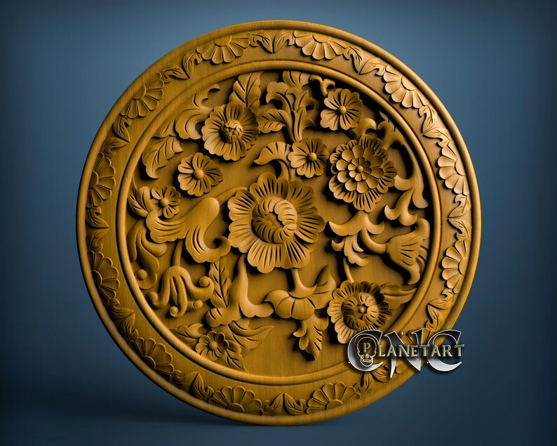 Flowers 3D STL Model CNC Router Engraver Artcam Aspire - Etsy