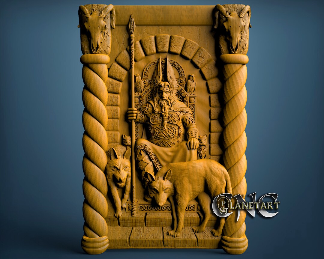 Odin, 3D STL Model, CNC Router Engraver, Artcam, Aspire, CNC Files ...