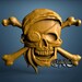 Pirate Skull, 3D STL Model, CNC Router Engraver, Artcam, Aspire, CNC ...