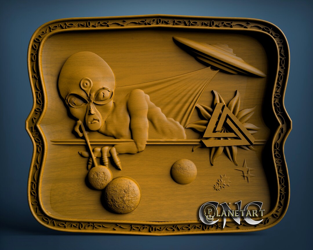 Alien, 3D STL Model, CNC Router Engraver, Artcam, Aspire, CNC Files ...