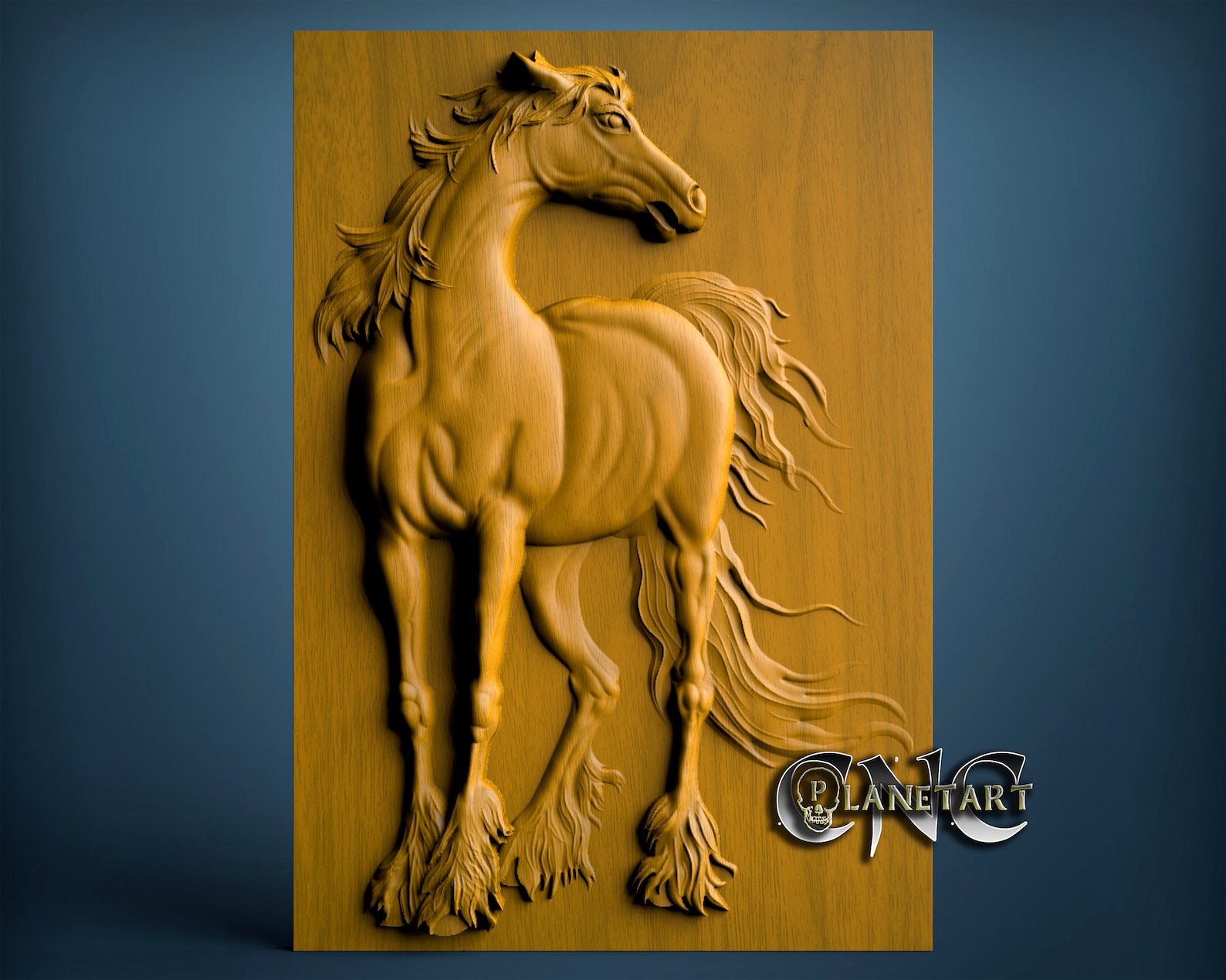 Horse 3D STL Model CNC Router Engraver Artcam Aspire CNC - Etsy