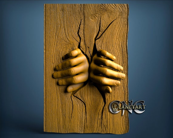 Hands 3D STL Model CNC Router Engraver Artcam Aspire CNC | Etsy Canada