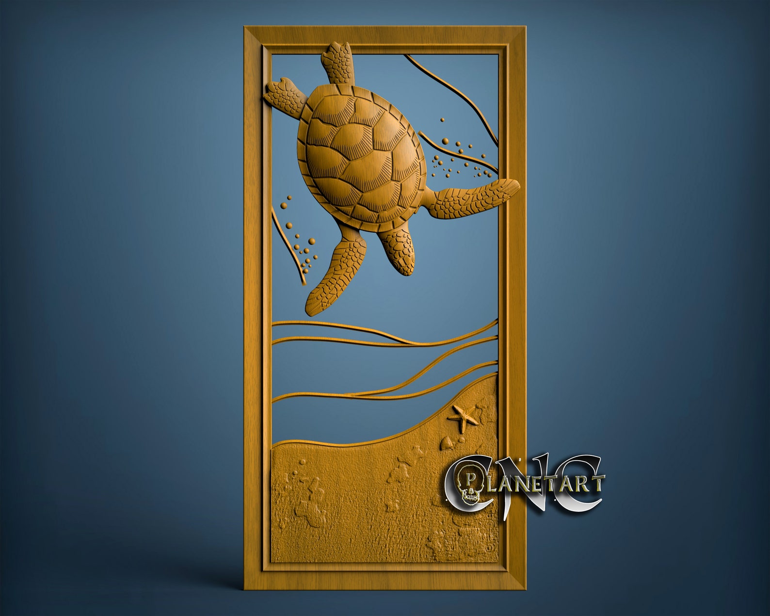 Turtle 3D STL Model CNC Router Engraver Artcam Aspire CNC - Etsy