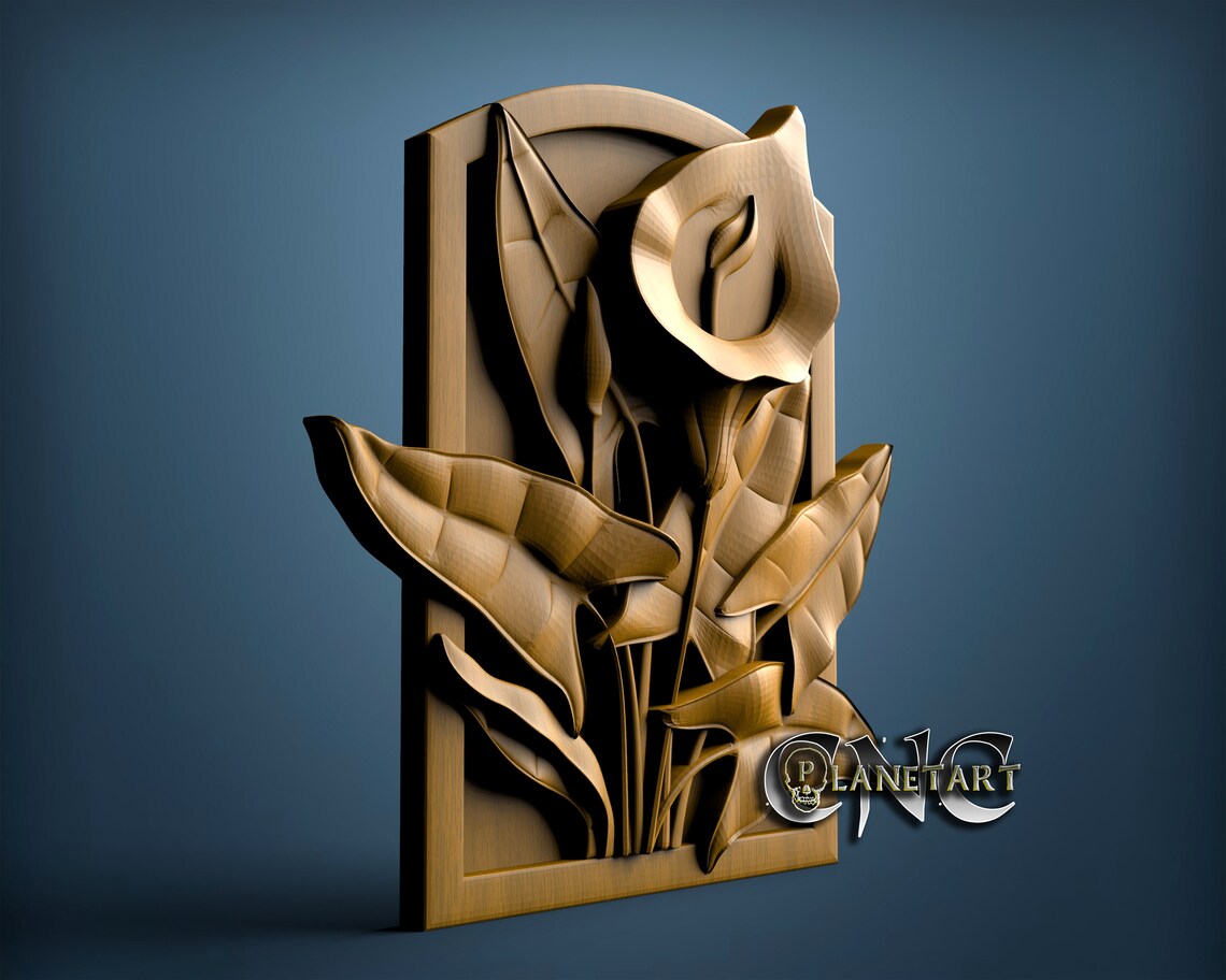 Flower 3D STL Model CNC Router Engraver Artcam Aspire CNC - Etsy