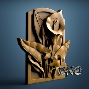 Flower, 3D STL Model, CNC Router Engraver, Artcam, Aspire, CNC Files ...