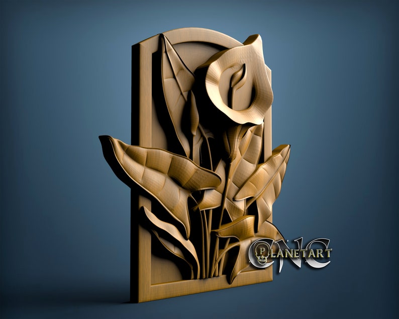 Flower 3D STL Model CNC Router Engraver Artcam Aspire CNC - Etsy