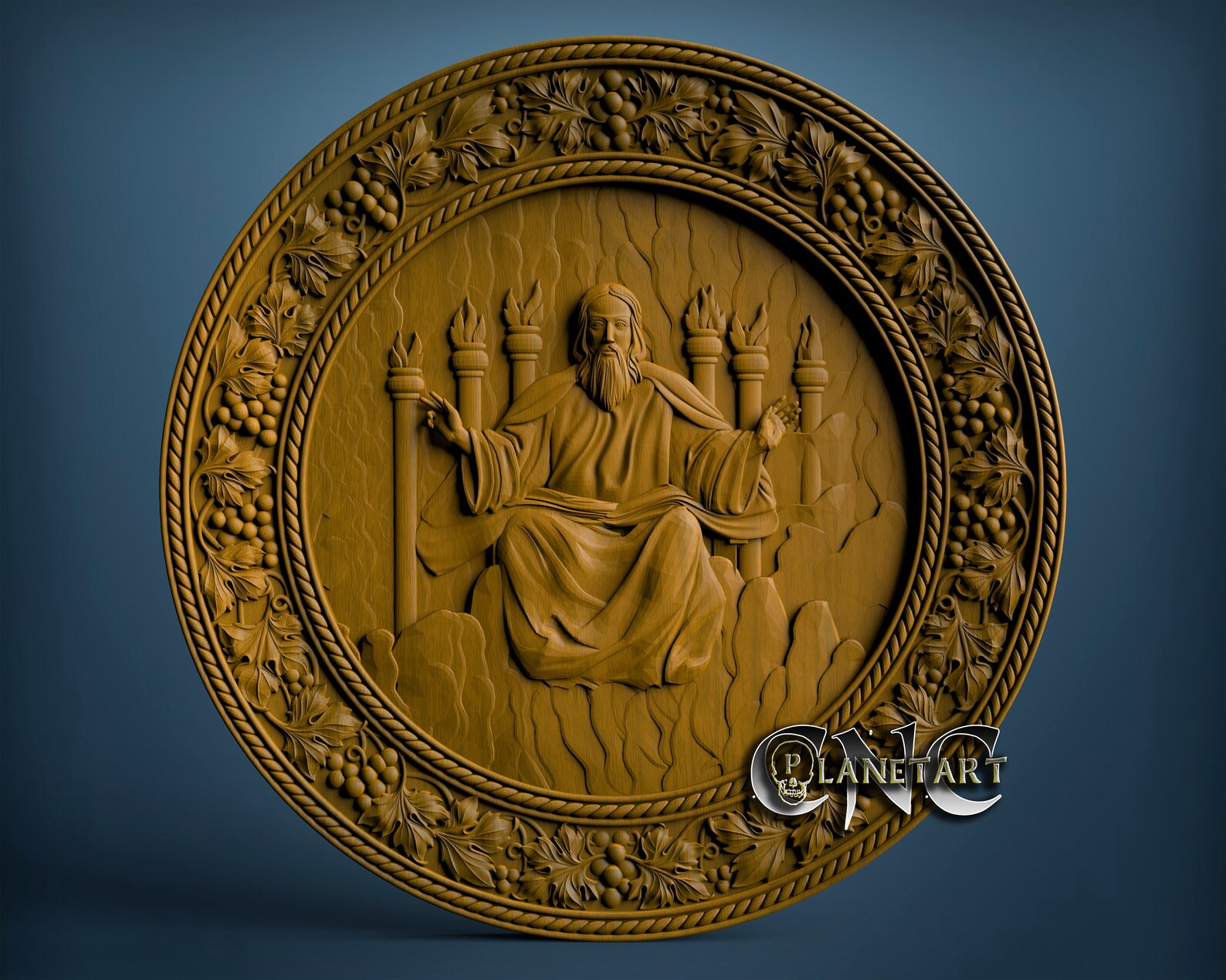 Jesus 3D STL Model CNC Router Engraver Artcam Aspire CNC | Etsy