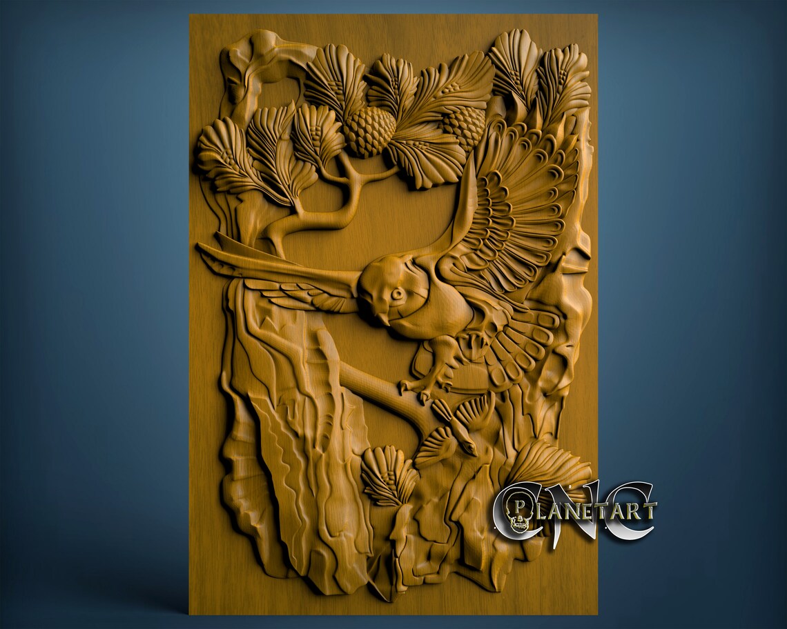 Owl 3D STL Model CNC Router Engraver Artcam Aspire CNC - Etsy