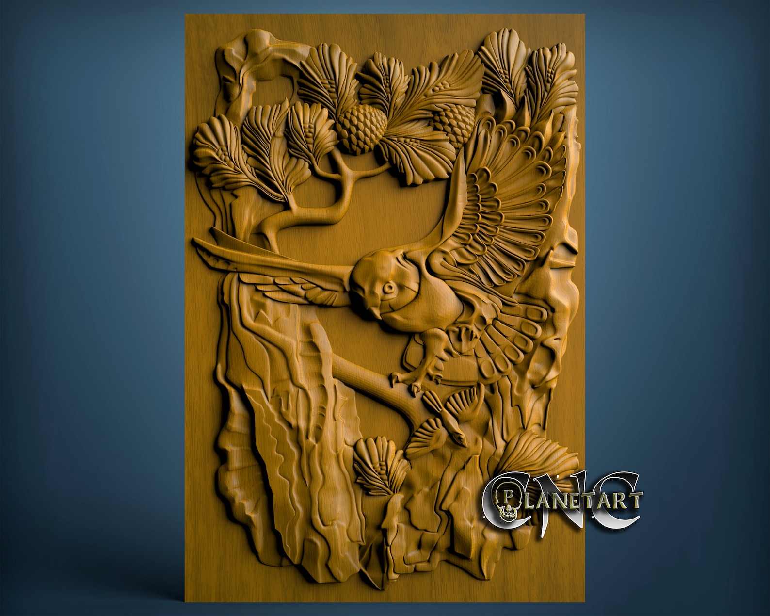 Owl 3D STL Model CNC Router Engraver Artcam Aspire CNC - Etsy