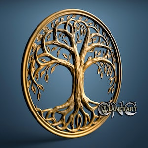 Tree of Life, 3D STL Model, CNC Router Engraver, Artcam, Aspire, CNC ...