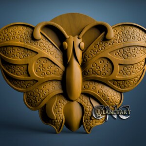 Butterfly, 3D STL Model, CNC Router Engraver, Artcam, Aspire, CNC Files ...