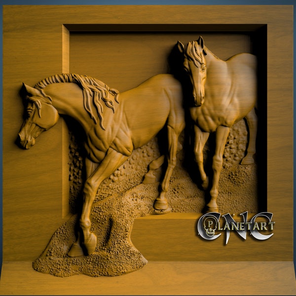 3d Laser Svg Horse - Etsy