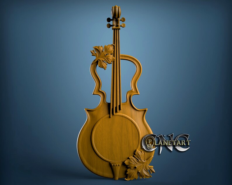 Violin, 3D STL Model, CNC Router Engraver, Artcam, Aspire, CNC Files ...