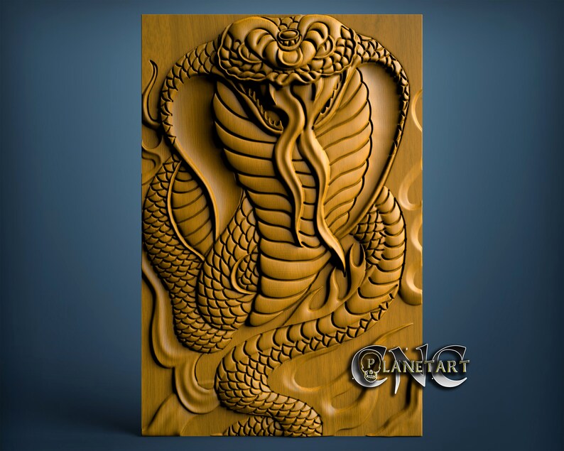 Cobra 3D STL Model CNC Router Engraver Artcam Aspire CNC | Etsy