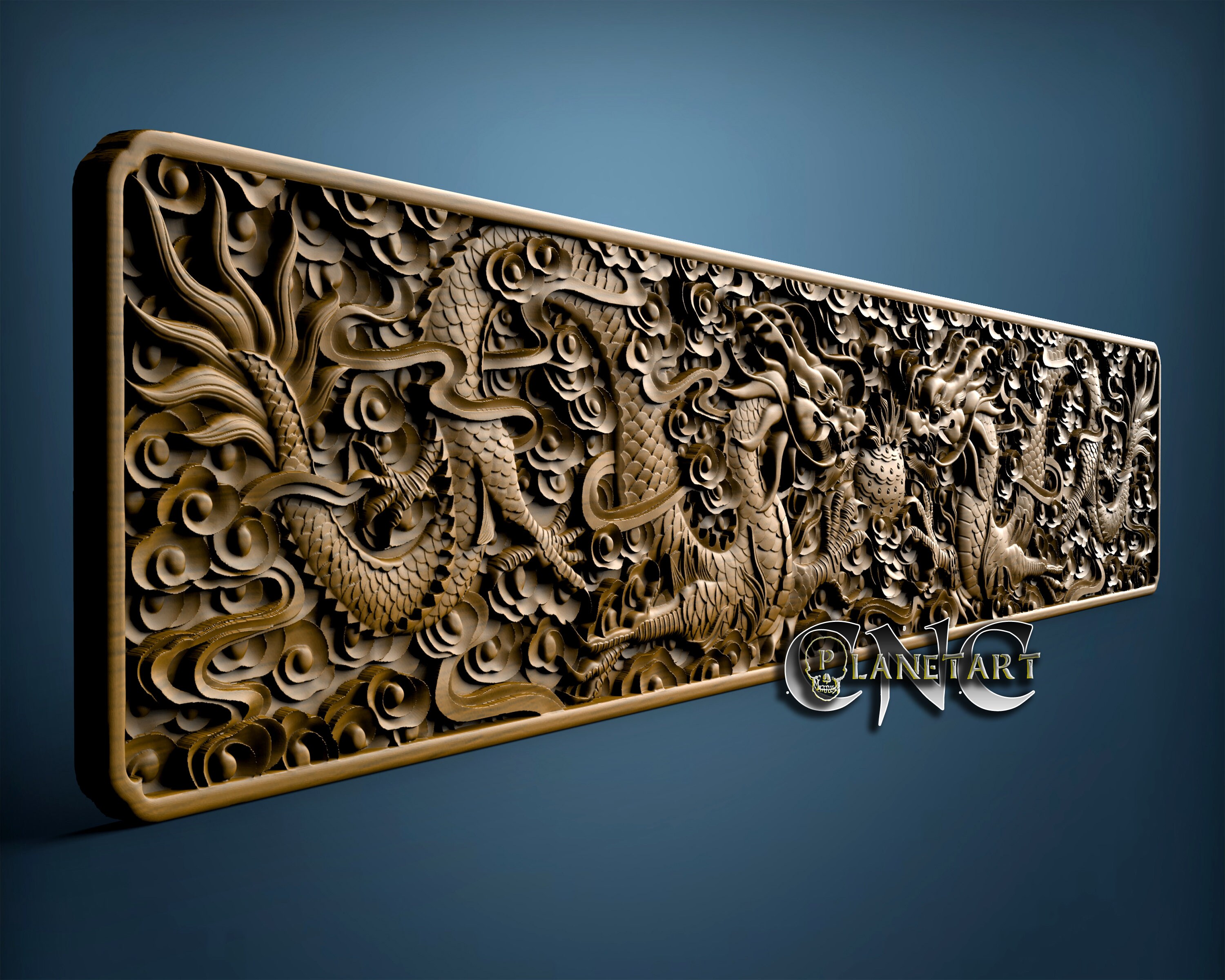 Dragons 3D STL Model CNC Router Engraver Artcam Aspire - Etsy Australia