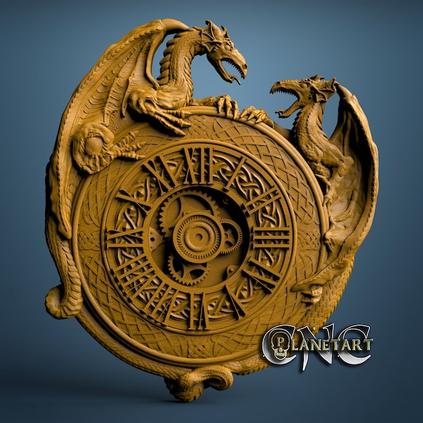 Dragon Clock Stl - Etsy