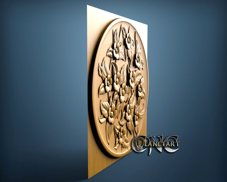 Flowers 3D STL Model CNC Router Engraver Artcam Aspire - Etsy