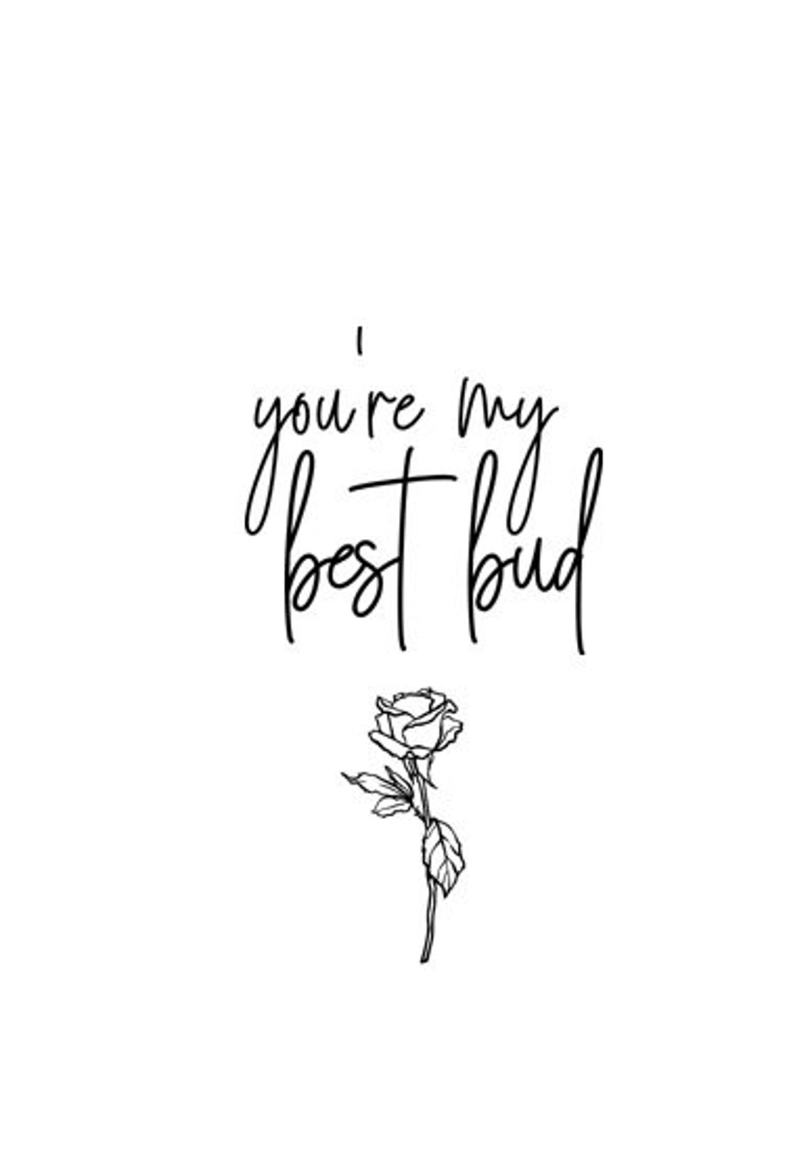 Youre My Best Bud Quote Print Décoration intérieure, Art mural ...