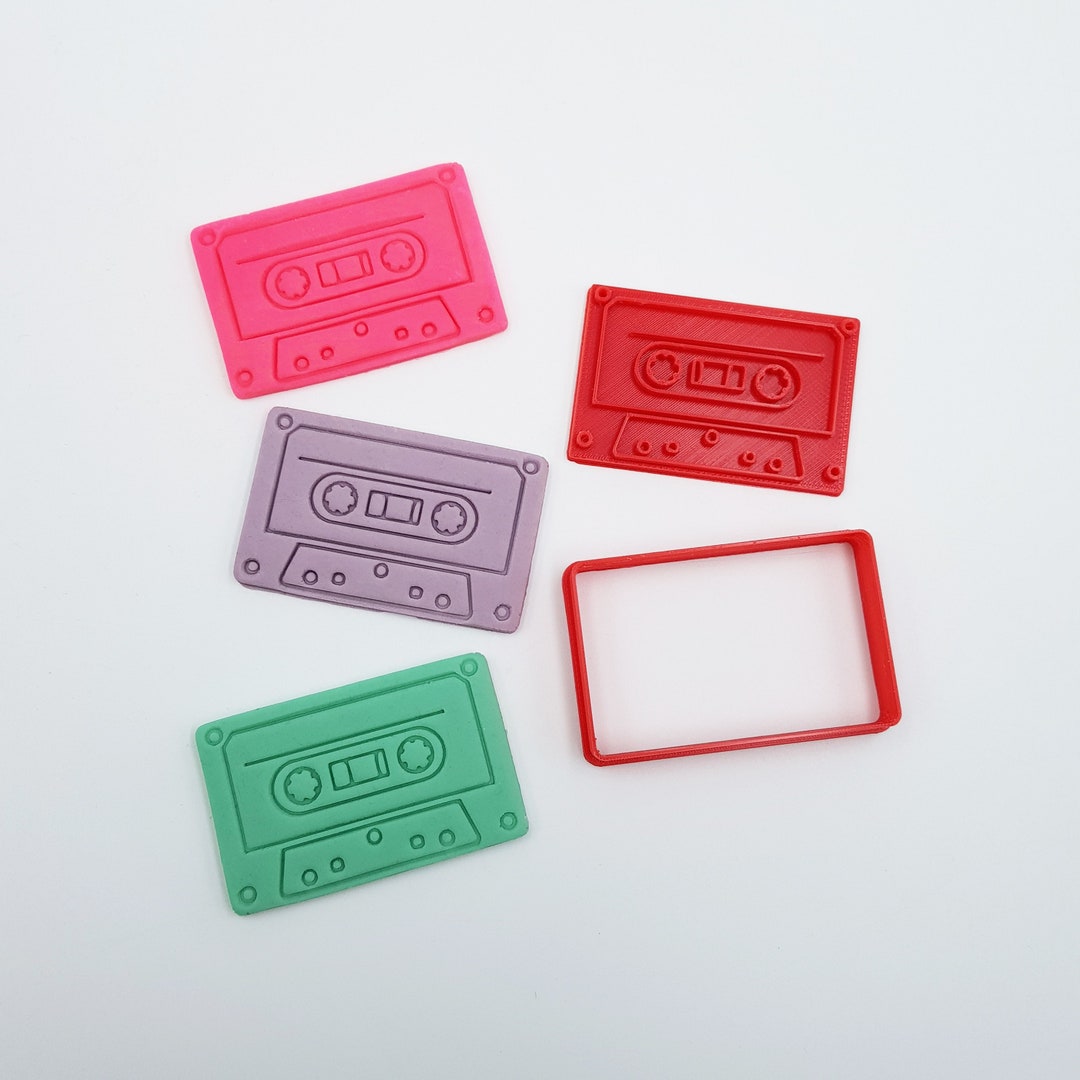 Cassette Tape 70's Inspired Retro Music Mini Cookie Fondant Cutter - Etsy