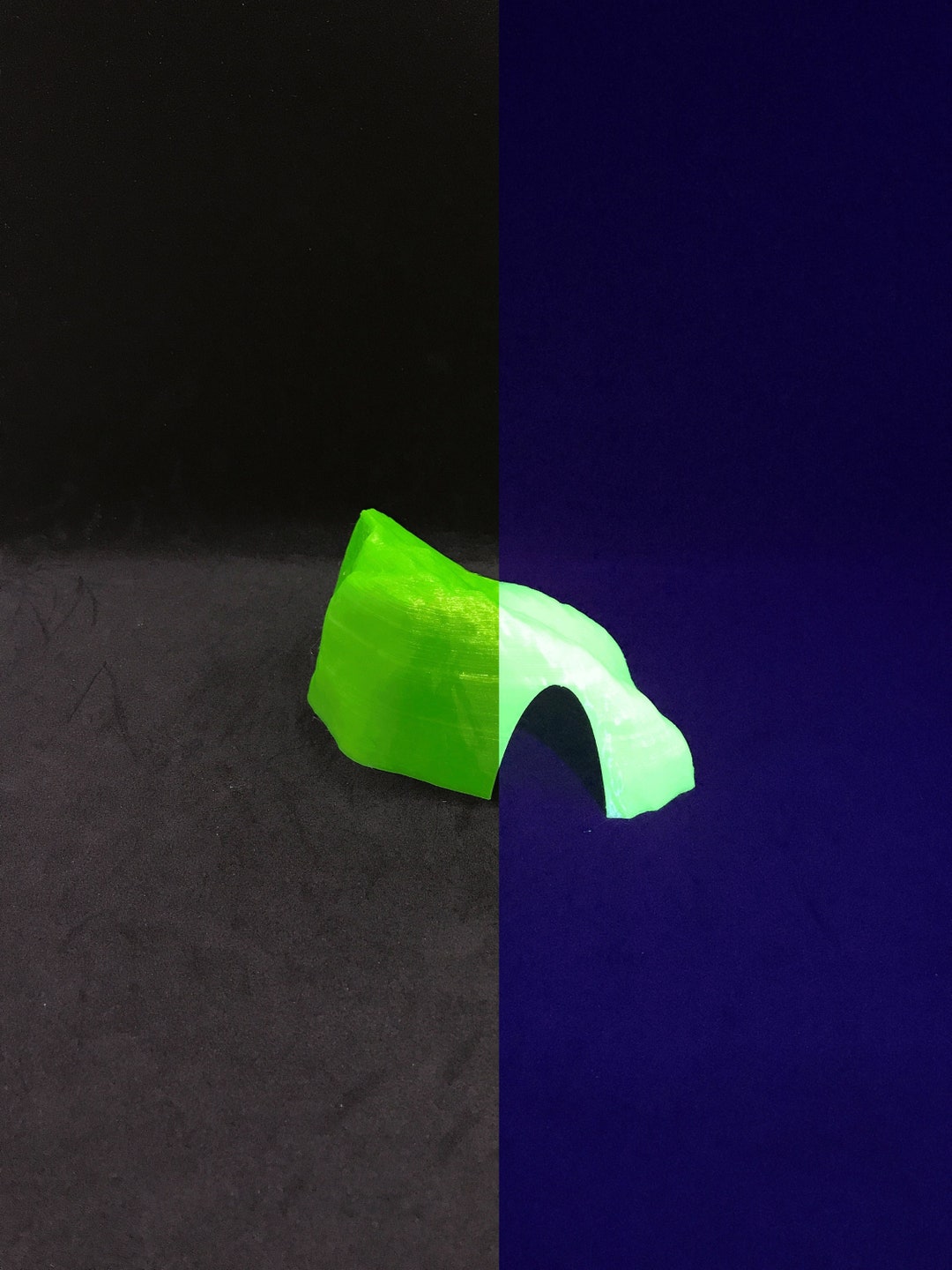 Glowing Wedge Rock Fish Cave / Aquarium Cave / Fluorescent UV Aquarium ...