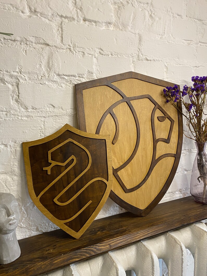 Wizard Wall Decor, Wizardy Houses Wood Wall Art, Magic School Faculty ...