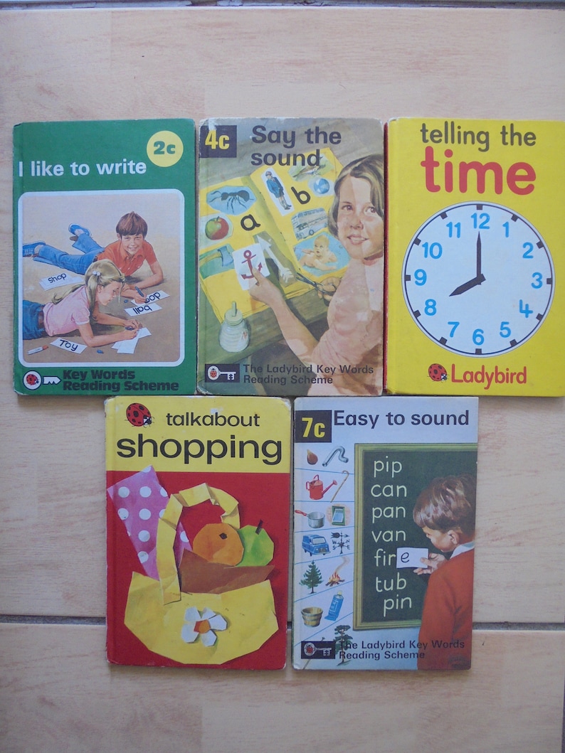 Vintage Ladybird Books for Education Writing Counting - Etsy
