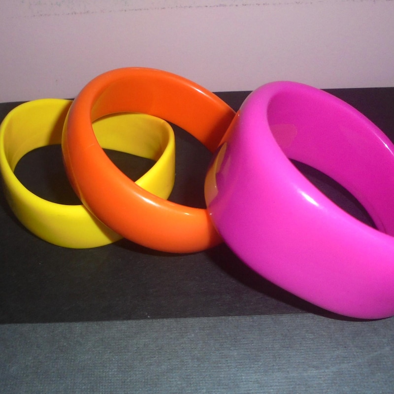 Orange Bangle Bracelet - Etsy