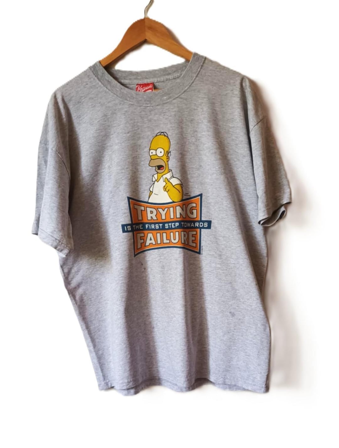 Simpsons Homer Graphic Tee- Fruit of the Loom -bravardo Tshirt Vintage ...
