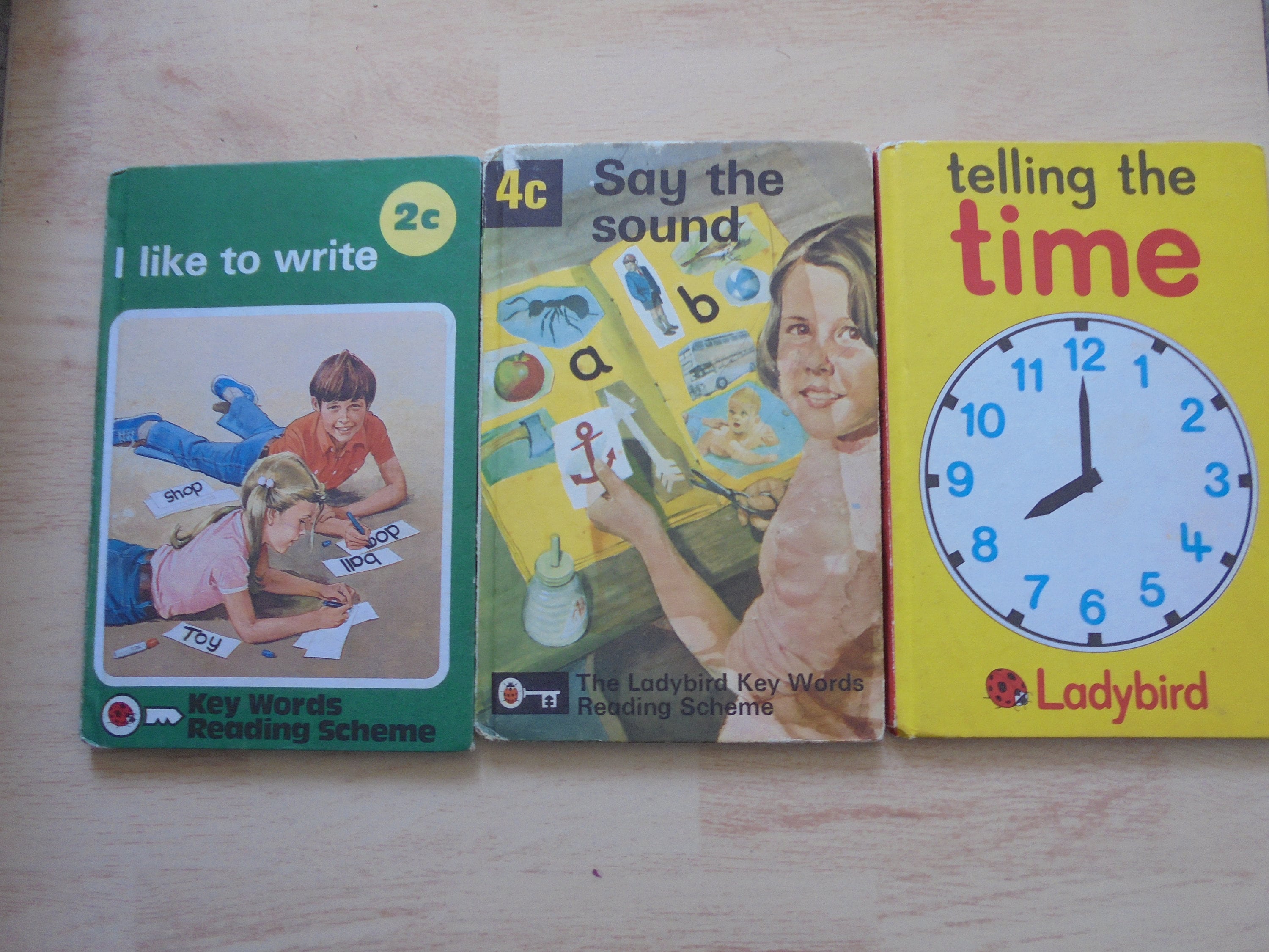 Vintage Ladybird Books for Education, Writing, Counting, Telling Time ...