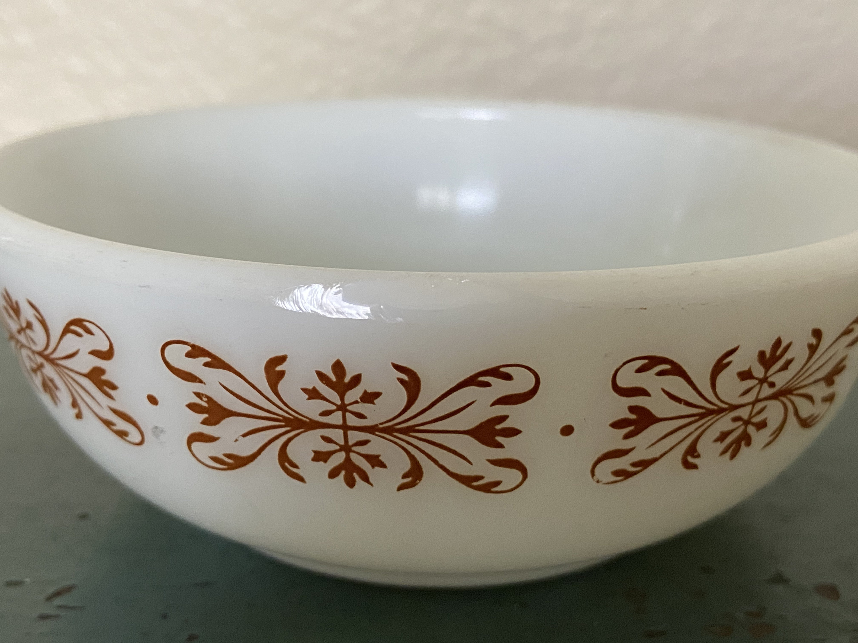 Pyrex Copper Filigree Plate & Bowl Brown Scroll Pattern - Etsy