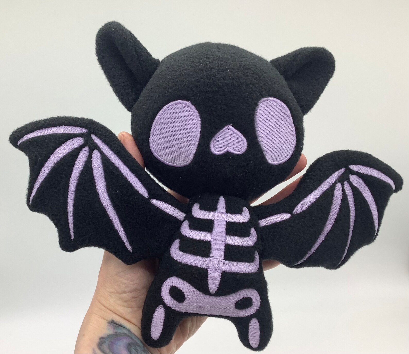 Skeleton Bat Plushy Kawaii Bat Stuffed Animal Halloween Plush - Etsy
