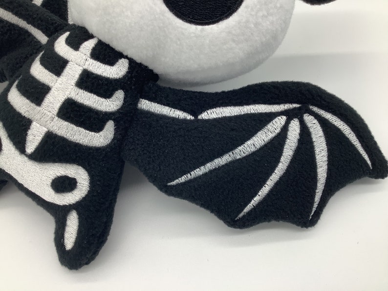 Skeleton Bat Plushy Kawaii Bat Stuffed Animal Halloween Plush - Etsy