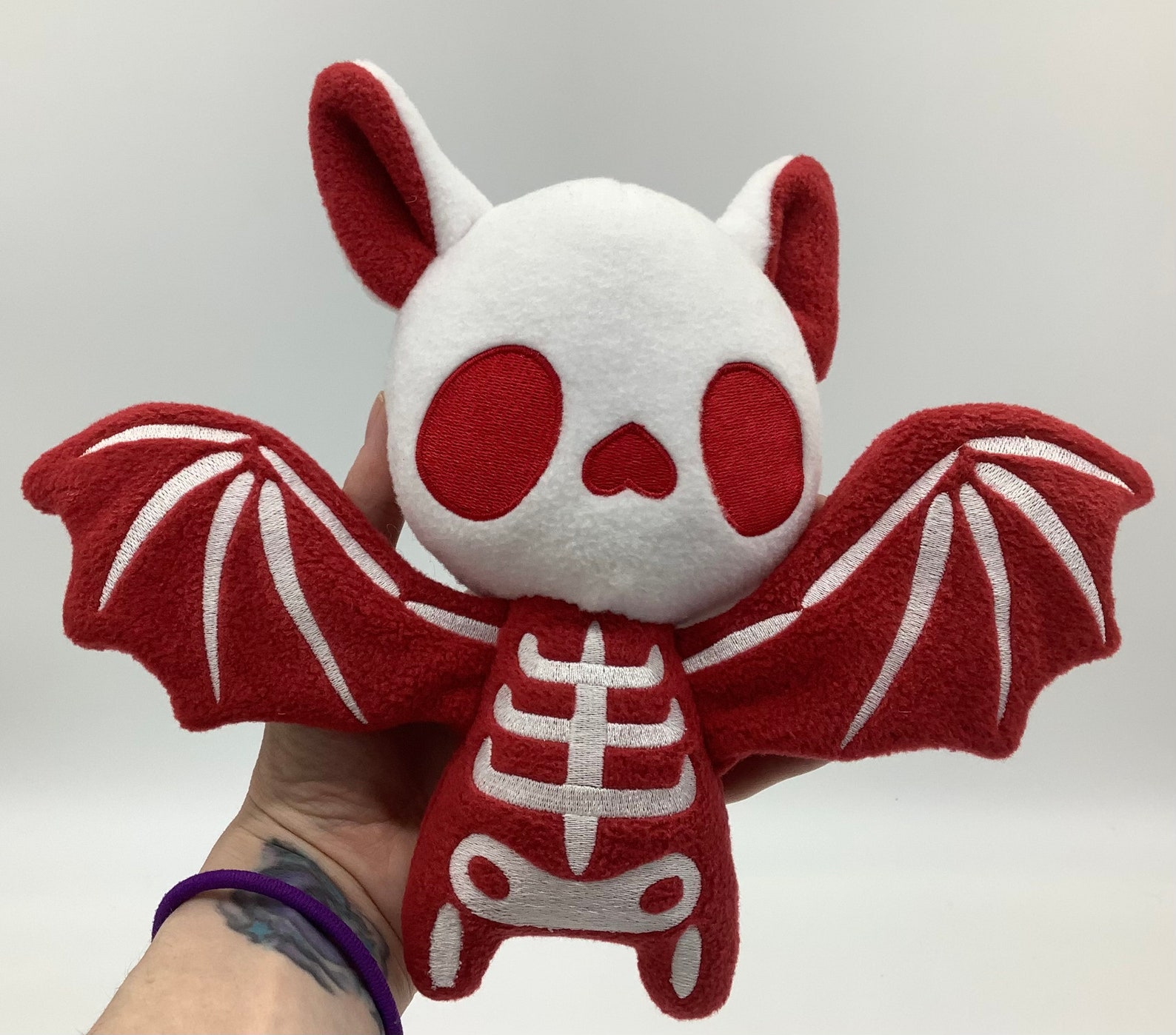 Skeleton Bat Plushy Kawaii Bat Stuffed Animal Halloween Plush - Etsy