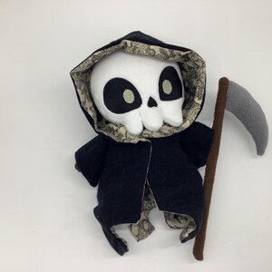 Grim Reaper Plushy Kawaii Grim Reaper Stuffed Animal Halloween Plush - Etsy