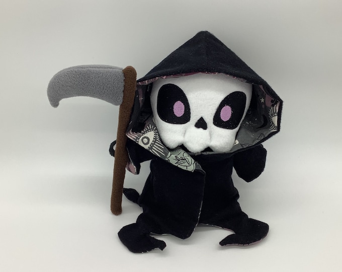 Grim Reaper Plushy Kawaii Grim Reaper Stuffed Animal Halloween Plush - Etsy