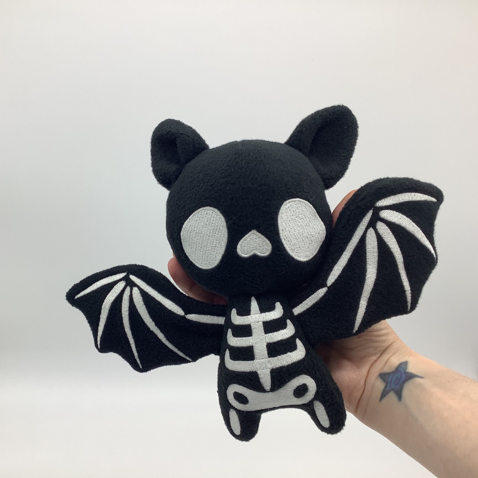 Skeleton Bat Plushy Kawaii Bat Stuffed Animal Halloween Plush - Etsy
