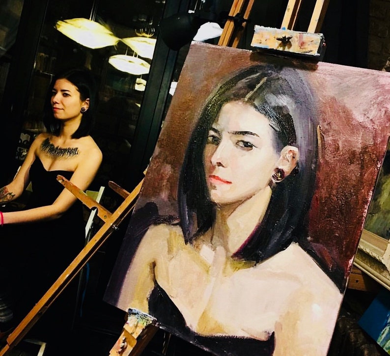 Portrait From Photo, Сustom Oil Paint, Сommission Art, Family Oil ...