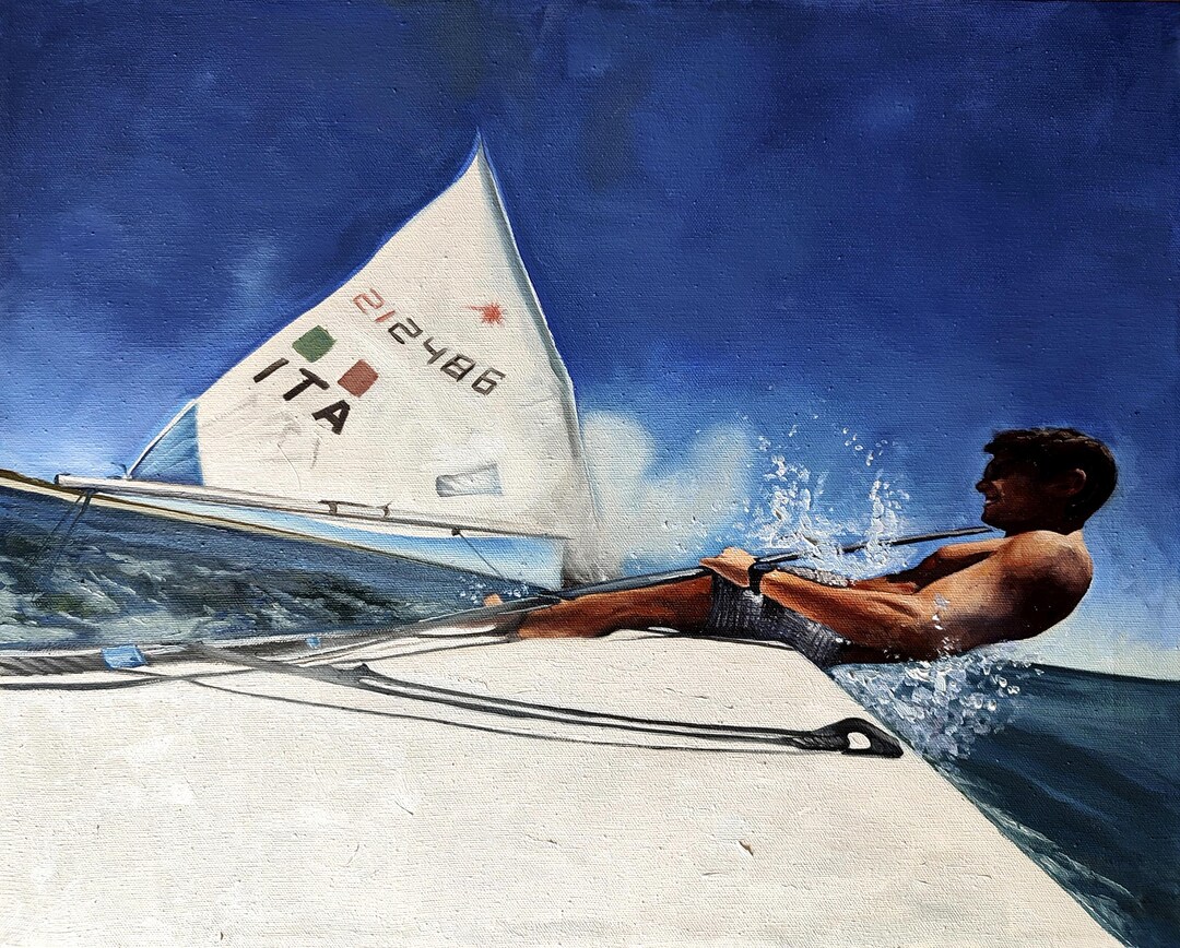 Custom Sailing Oil Portrait on Canvas, 100% Handmade Painting From ...