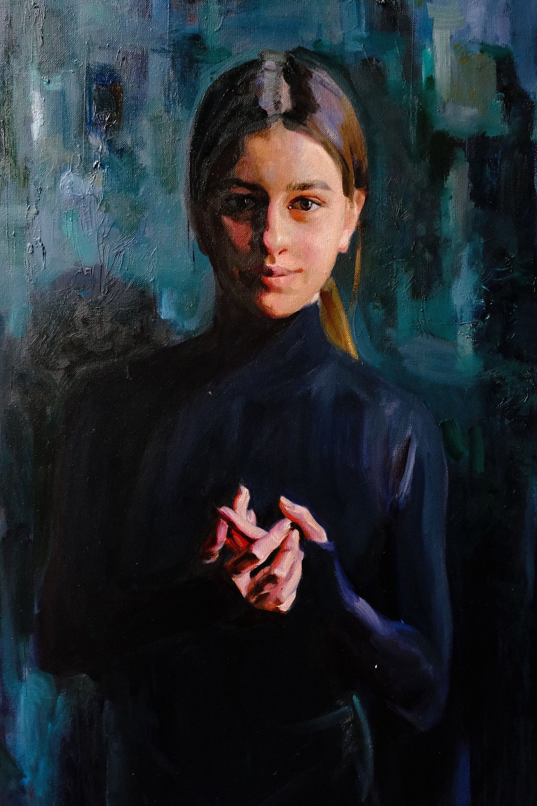 Custom Original Oil Painting on Canvas From Photo, Handmade Painting ...
