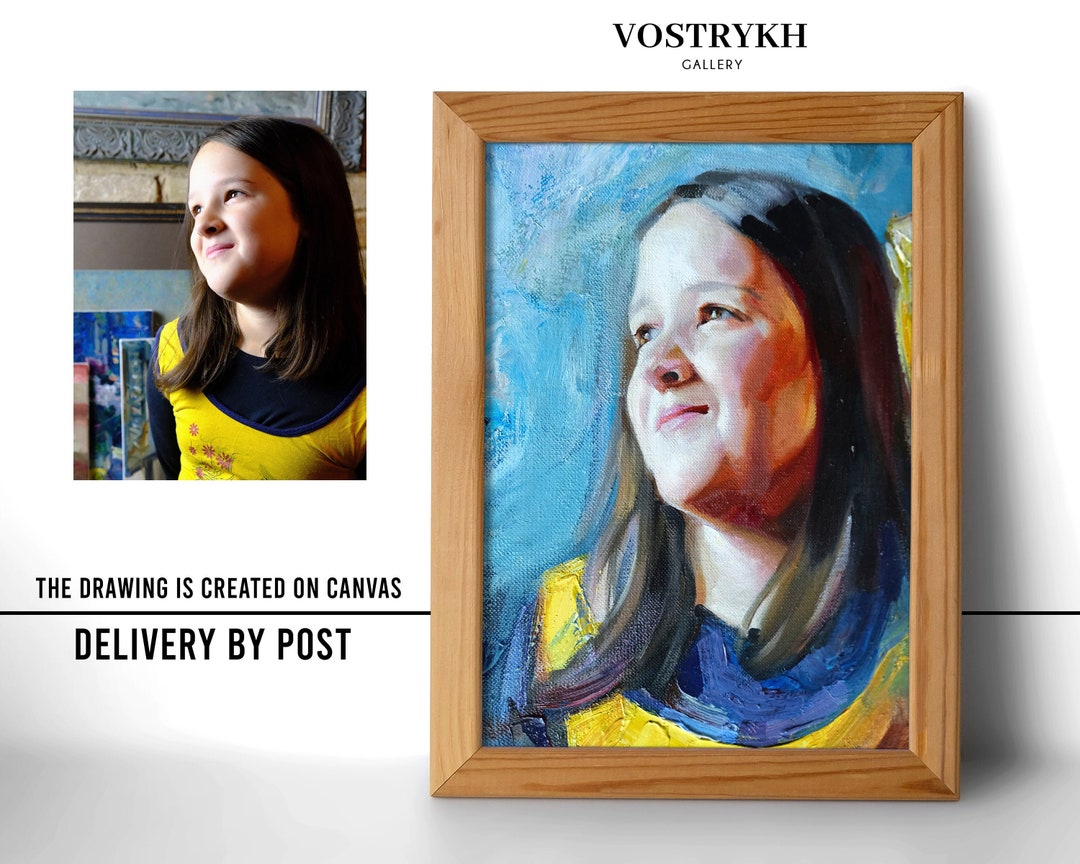 Custom Oil Portrait Painting, Personalized Family Artwork, Custom ...