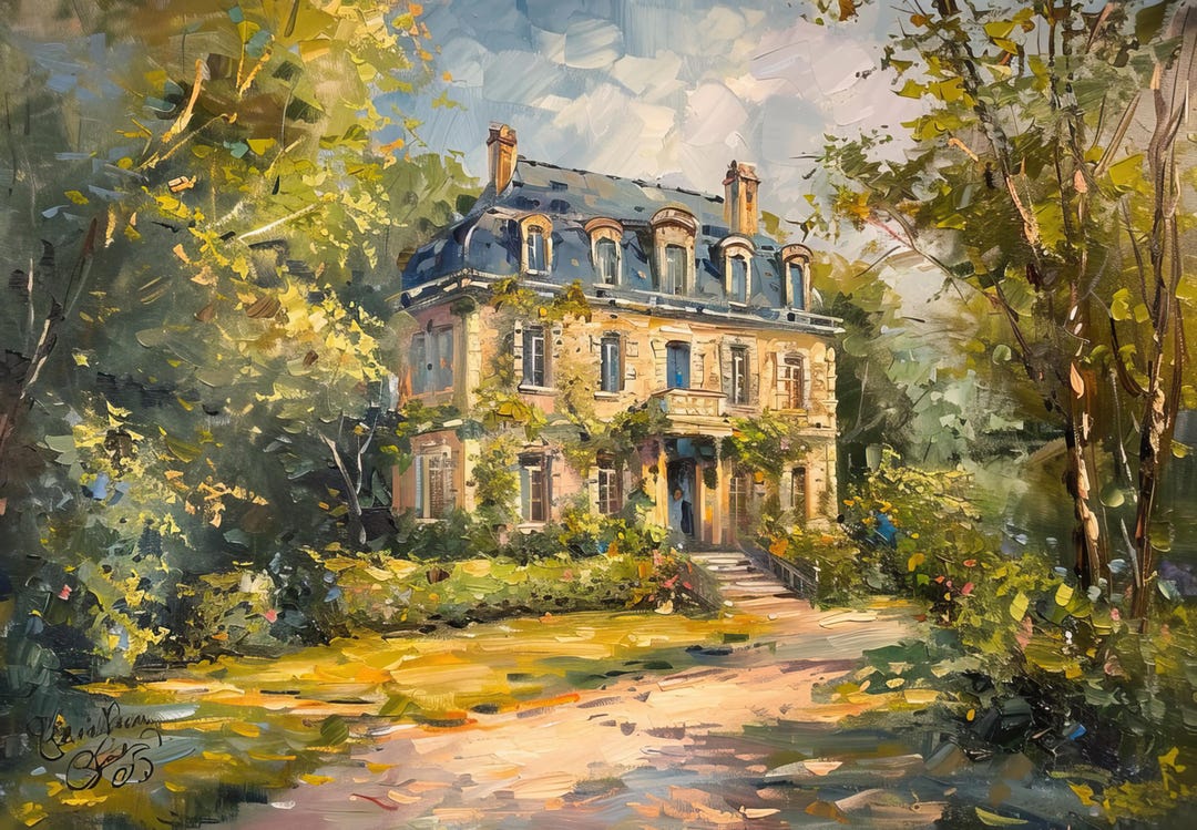 Oil Painting House Portrait, Custom House Portrait, Hand-painted Home ...