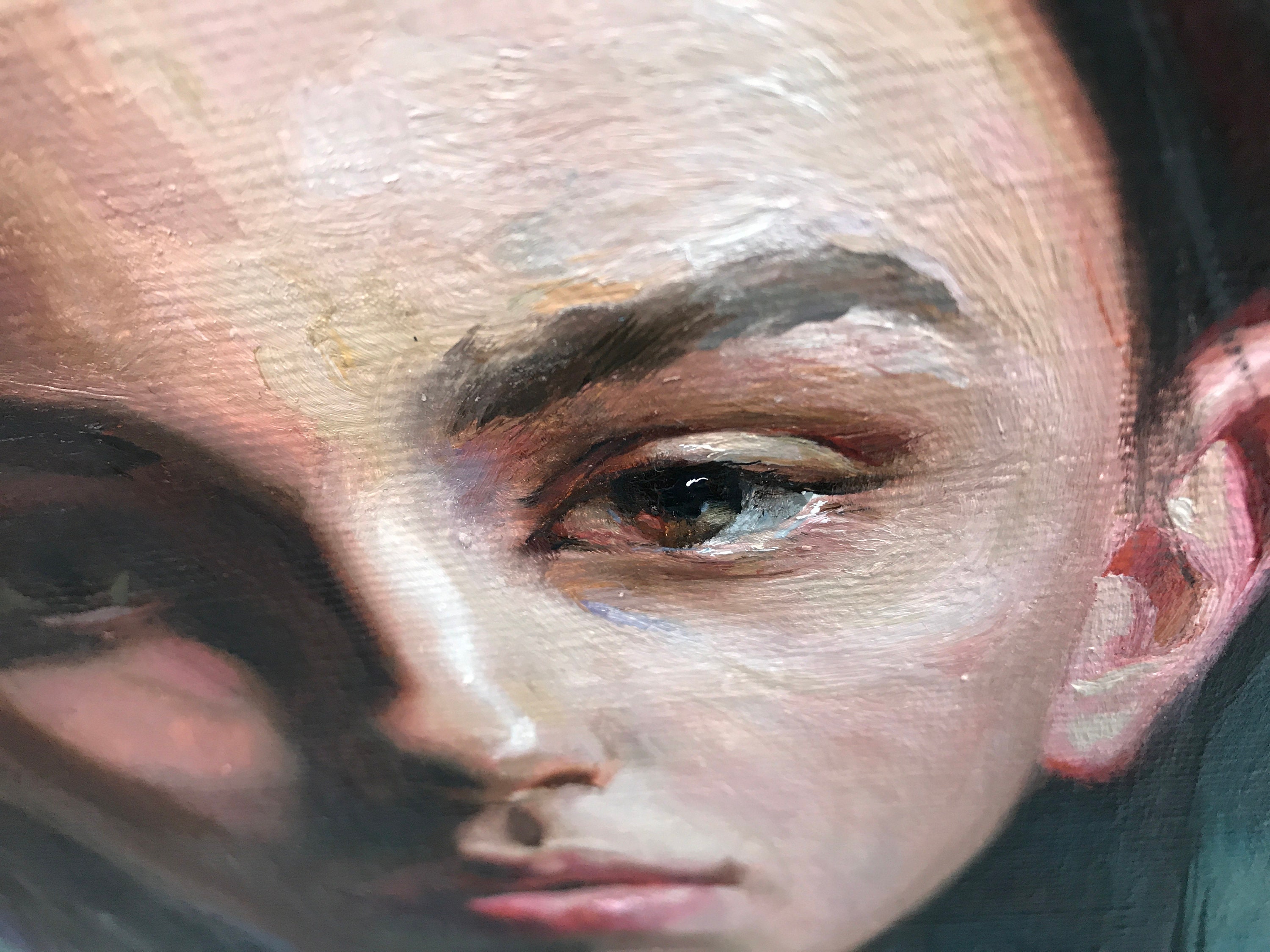 Female Oil Portrait Birthday Gift Custom Oil Portrait on | Etsy