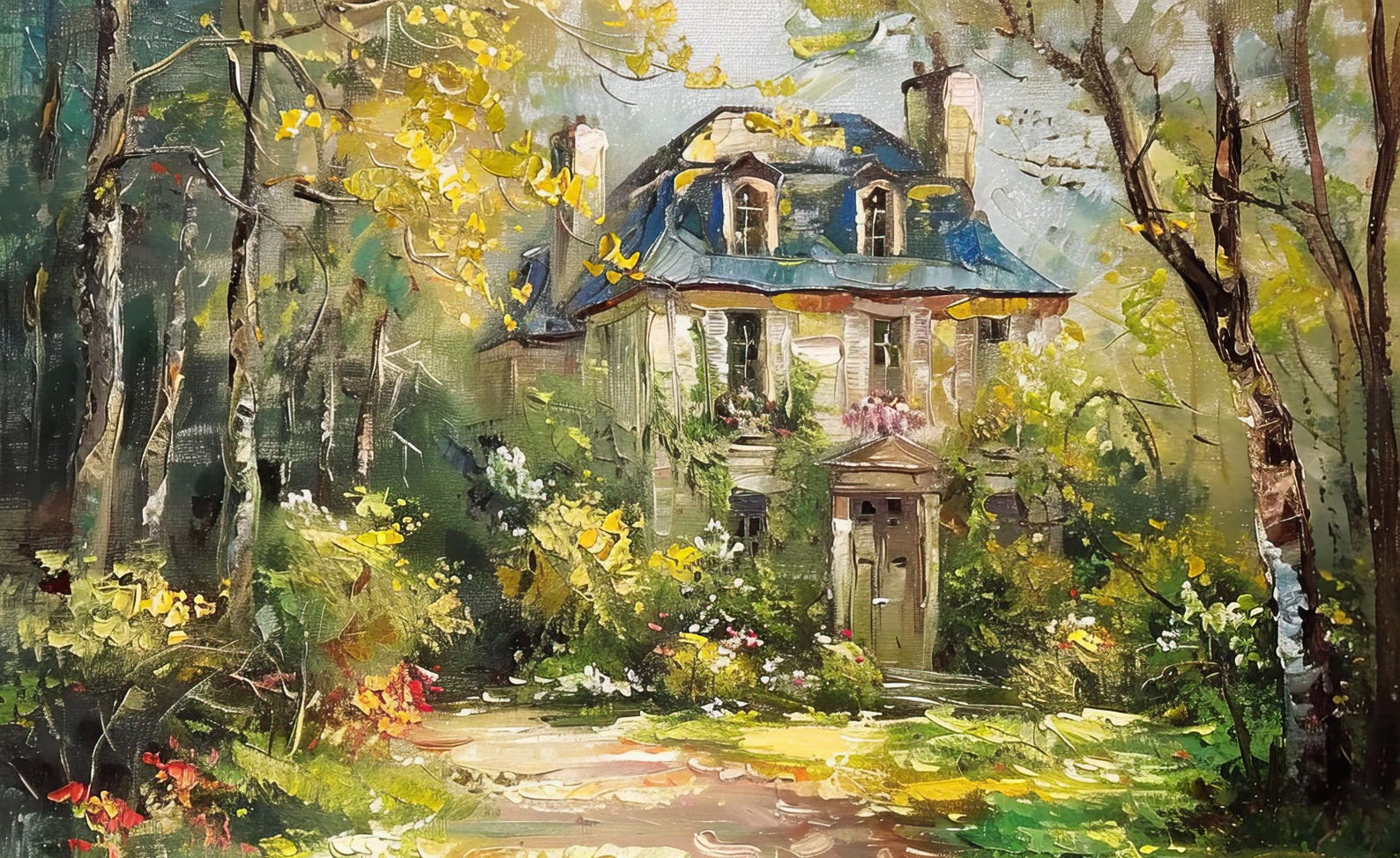 Custom Oil House Portrait, Oil House Painting, First Home Gift ...