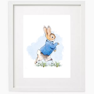 Cute Trio of Peter Rabbit Theme Nursery Baby Wall Decor A4 , Digital ...