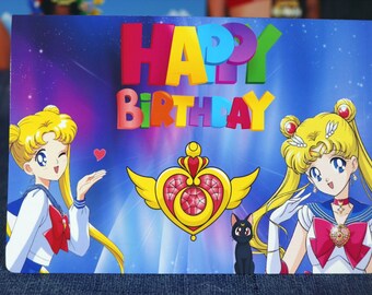 Sailor Moon Birthday Card - Etsy
