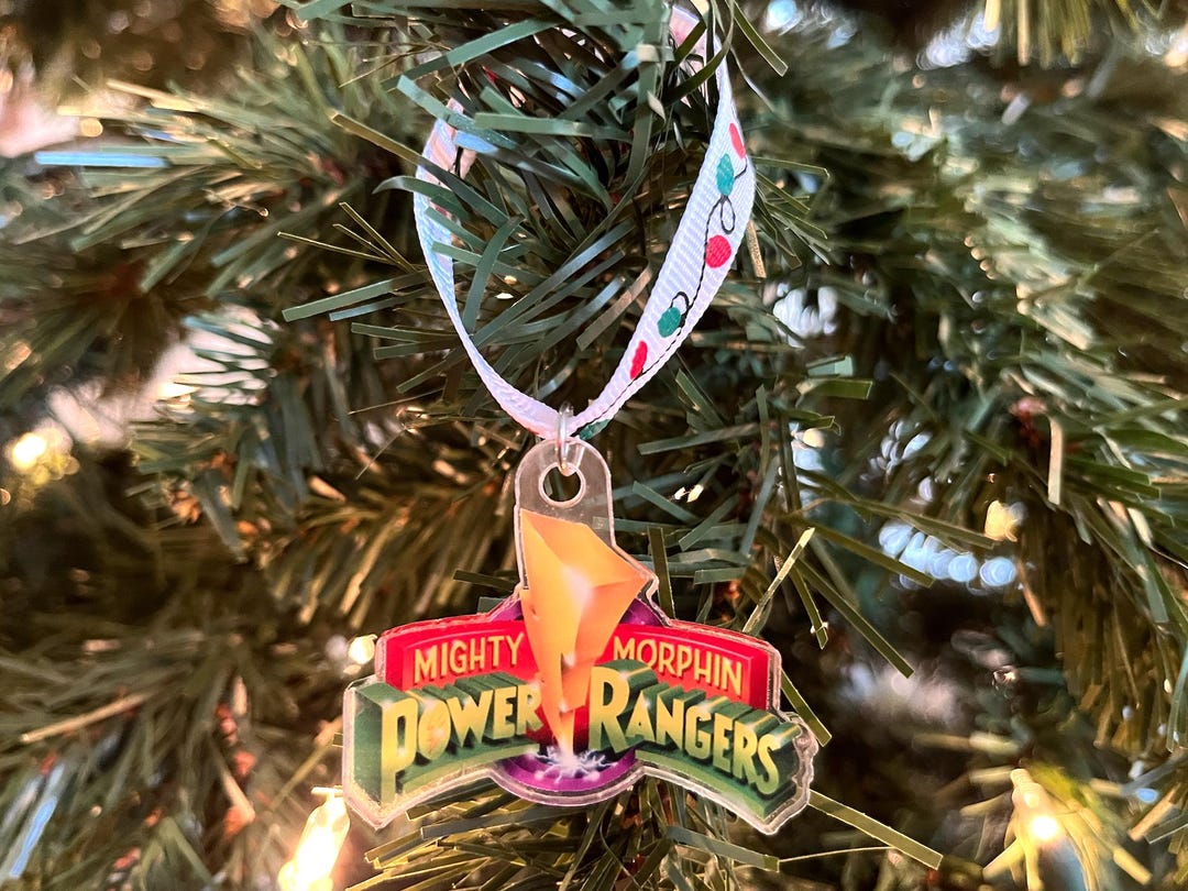 MMPR Christmas Ornament 2 Power Rangers Secret Santa Gift Thanksgiving ...